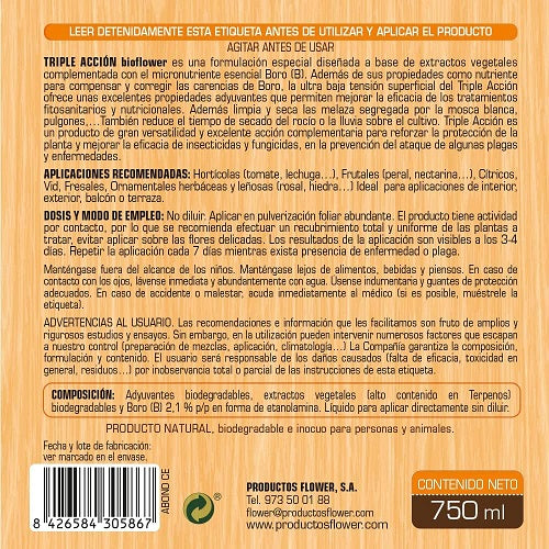 Triple acción BIO - Flower – El Nou Garden